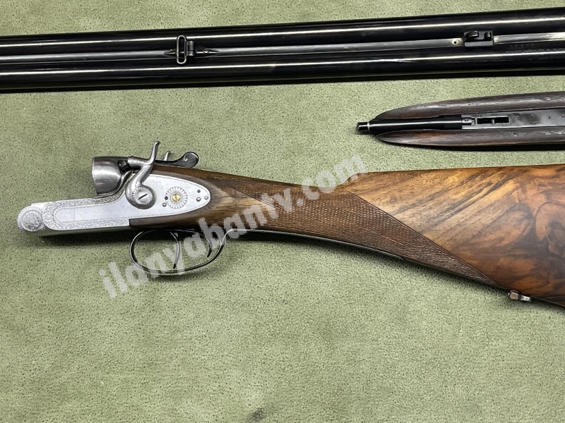 Luıgı franchı tam çakmak çifte orjinal koleksiyon tüfeği