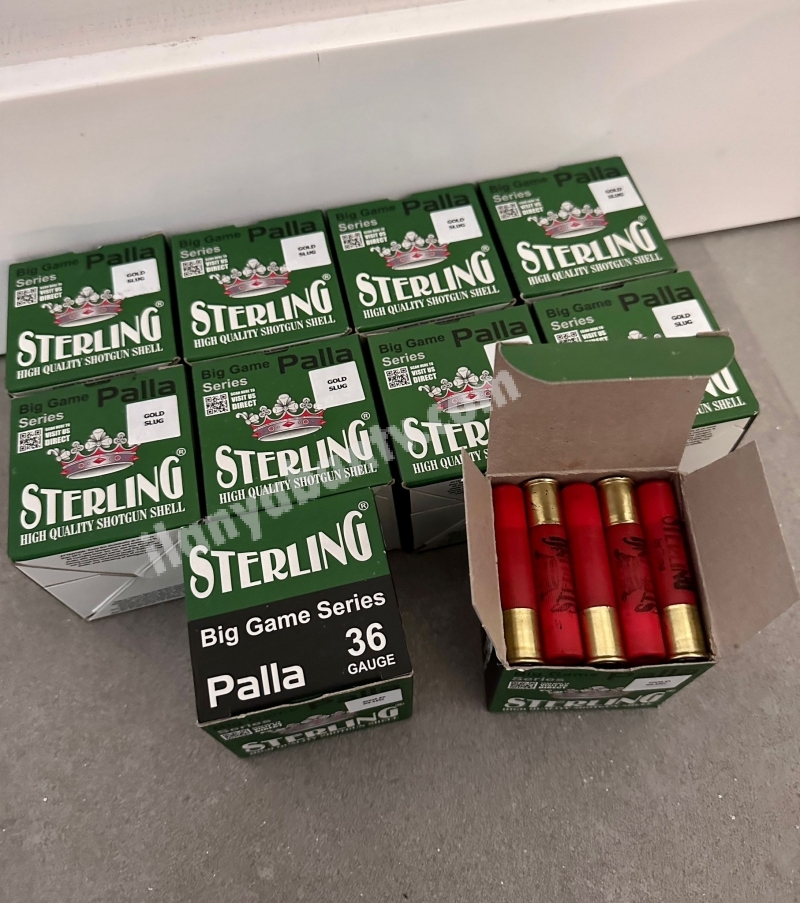 36 Kalibre STERLİNG GOLD Tek Kurşun Slug Palla